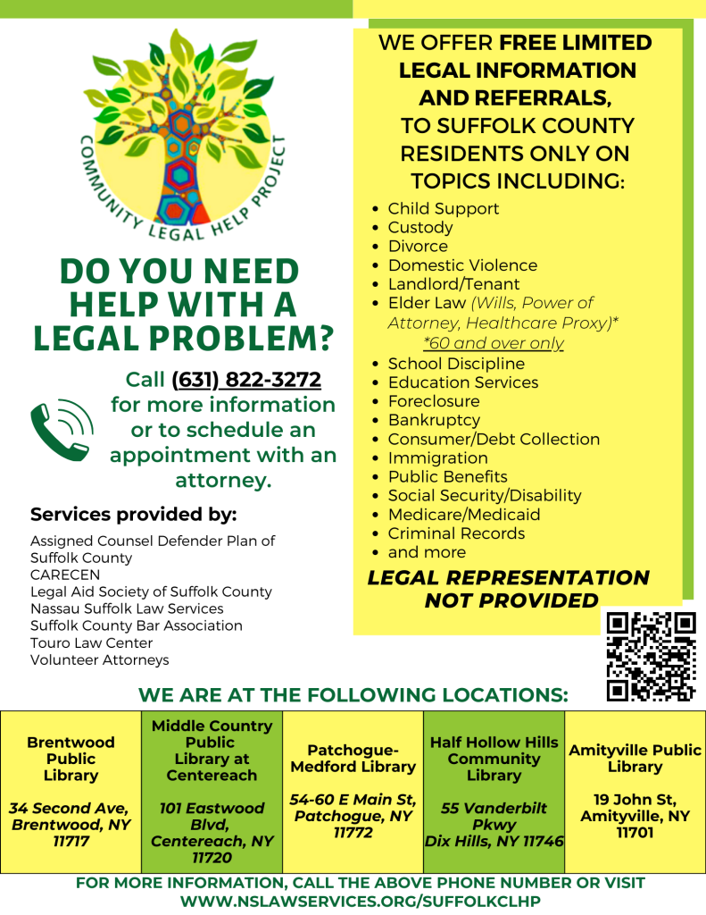 Community Legal Help Project – Legal Services of Long Island